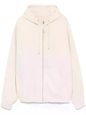 MAISON MARGIELA Embroidered Logo Hoodie - Neutrals