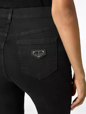 Philipp Plein High-waisted Super-skinny Jeans - Black