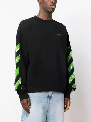 Off-White Diag Stripe Cotton Sweatshirt