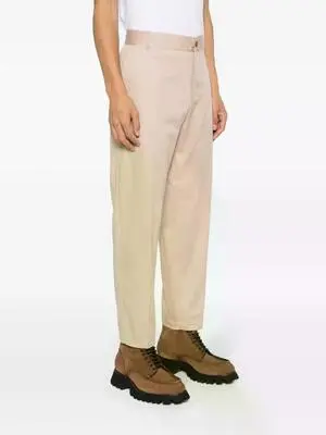 Maison Kitsuné Logo-embroidered Cotton Trousers