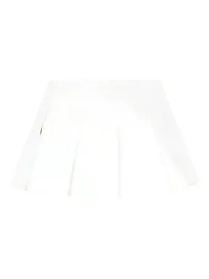Roberto Cavalli Zip-up Mini Skirt - White
