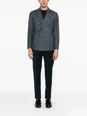 Tagliatore Denim Blazer - Blue