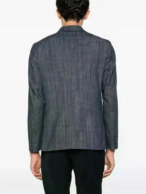 Tagliatore Denim Blazer - Blue