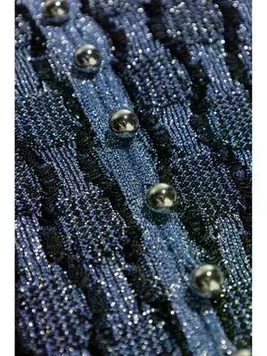 LANVIN Metallic Knitted Cardigan