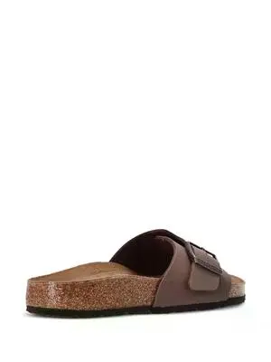 BIRKENSTOCK Catalina Leather Slides - Brown