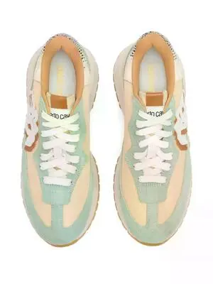 Roberto Cavalli Leather-panelled Sneakers