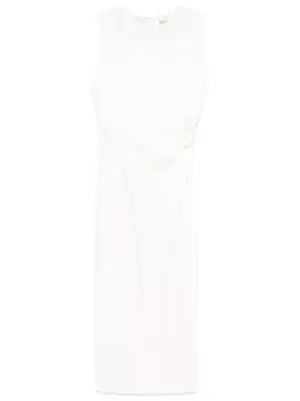 BLANCA VITA Ruched Maxi Dress - White