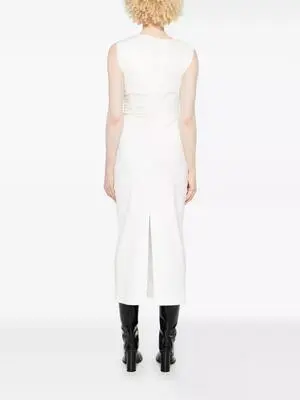 BLANCA VITA Ruched Maxi Dress