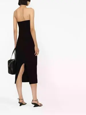 Khaite Rumer Ribbed Midi Dress