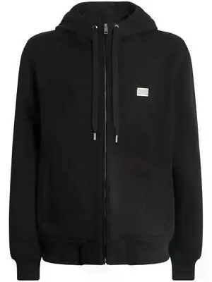 Dolce & Gabbana Logo-plaque Hoodie - Black