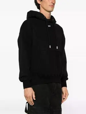 Off-White Arrows-embroidered Cotton Hoodie