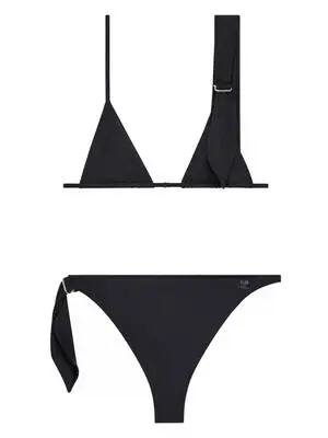 COURREGES Scarf-embellished Bikini - Black