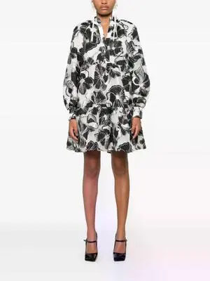 Stine Goya Anemone Jacquard Tier Mini Dress