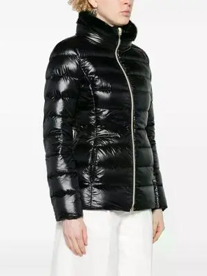 Herno Belted High-neck Down Jacket - Black