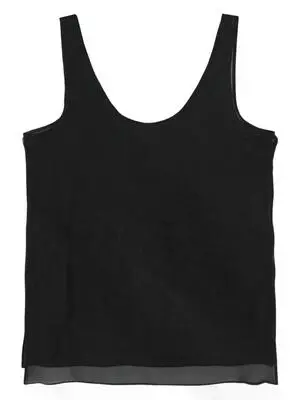 Gauchère Sleeveless Silk Blouse