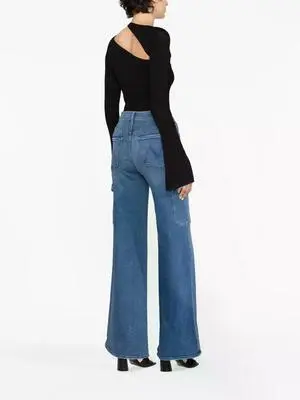 MANURI Cut-out Detail Blouse - Black