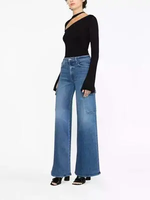 MANURI Cut-out Detail Blouse - Black