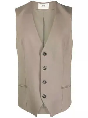 AMI Paris Virgin Wool Waistcoat