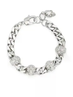 Alexander McQueen Skull Chain Bracelet - Silver