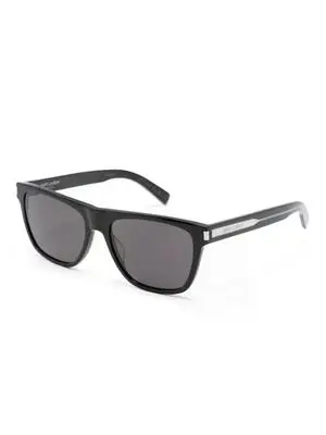 Saint Laurent Logo-engraved Square-frame Sunglasses