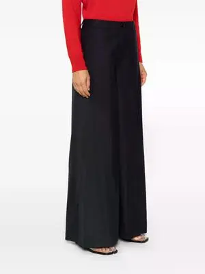 Theory Wide-leg Flannel Trousers