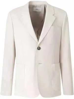 AMI Paris Wool Blazer - Neutrals