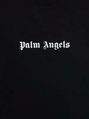 Palm Angels Printed Cotton T-shirt - Black