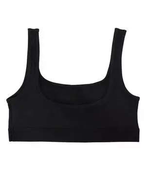 MARINE SERRE Crescent Moon-embroidered Bra