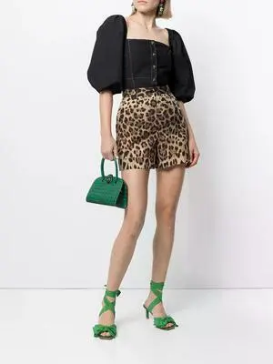 Dolce & Gabbana Leopard-print Tailored Shorts