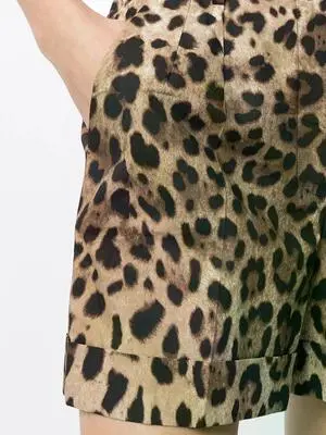 Dolce & Gabbana Leopard-print Tailored Shorts