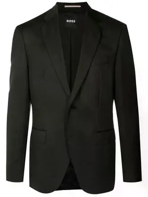 BOSS Single-breasted Fitted Blazer - Black