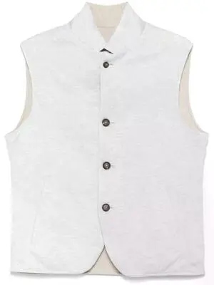 Eleventy Button Detailed Vests For Men