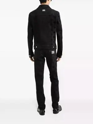 Dolce & Gabbana Jacquard-logo Denim Jacket