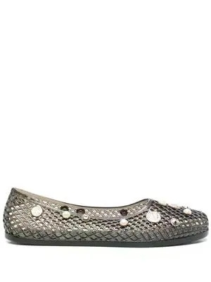ANCIENT GREEK SANDALS Iro Ballet Flats - Black