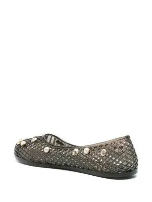 ANCIENT GREEK SANDALS Iro Ballet Flats - Black