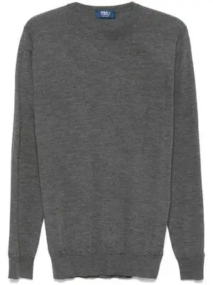 Fedeli Cashmere-silk Blend Sweater - Grey