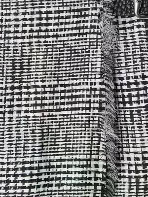 Burberry Plaid Fringed Miniskirt