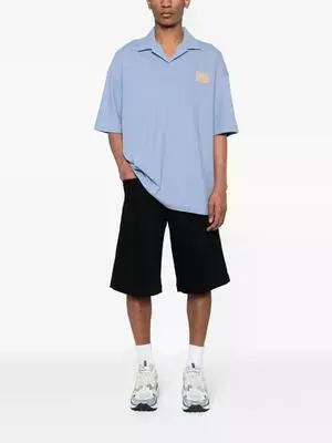 Versace Logo-appliqué Cotton Polo Shirt