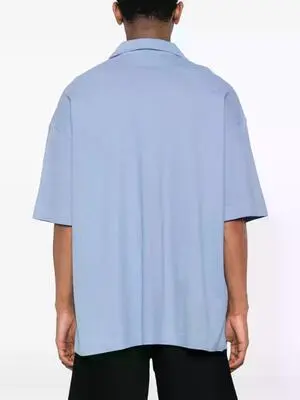 Versace Logo-appliqué Cotton Polo Shirt