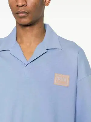 Versace Logo-appliqué Cotton Polo Shirt