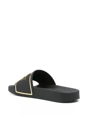 Versace Logo Embossed Slides