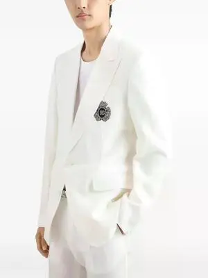 Dolce & Gabbana Logo-embroidered Blazer