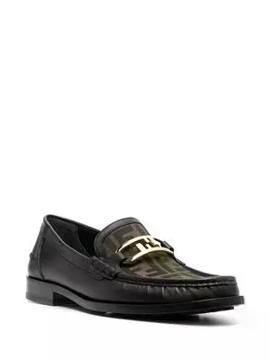 Fendi O'lock Loafers - Black