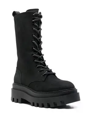 Calvin Klein Leather Platform Boots