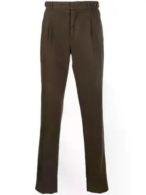 Peserico Waist-tab Cotton Trousers