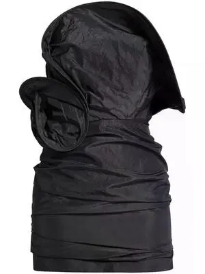 Magda Butrym Sculptural Rose Mini Dress