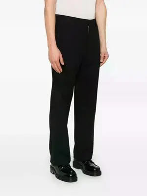 AMI Paris Straight-leg Trousers - Black