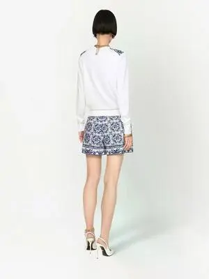 Dolce & Gabbana Majolica-print Silk Cardigan