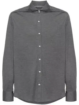 Brunello Cucinelli Mélange Jersey Shirt - Grey