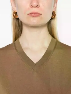 Khaite V-neck Long Sleeve Sweater